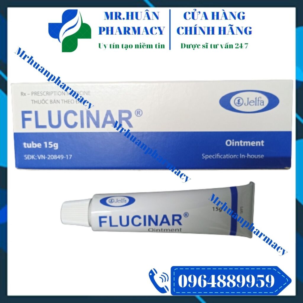 Flucinar 15g – Kem bôi eczema, vẩy nến, lupus ban đỏ, mẩn ngứa – MrHuân ...