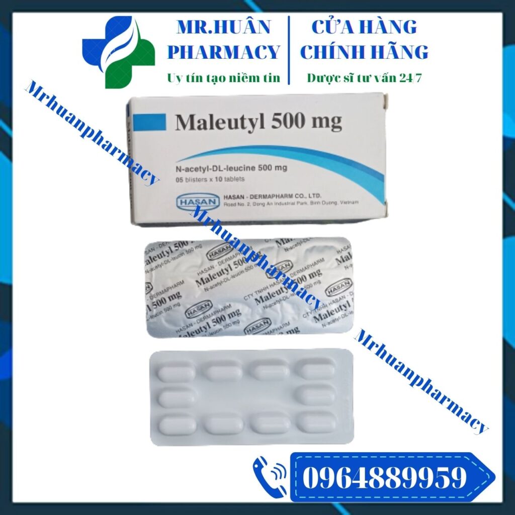 Maleutyl 500mg (Hộp 5 vỉ x 10 viên) – Thuốc điều trị chóng mặt – MrHuân ...