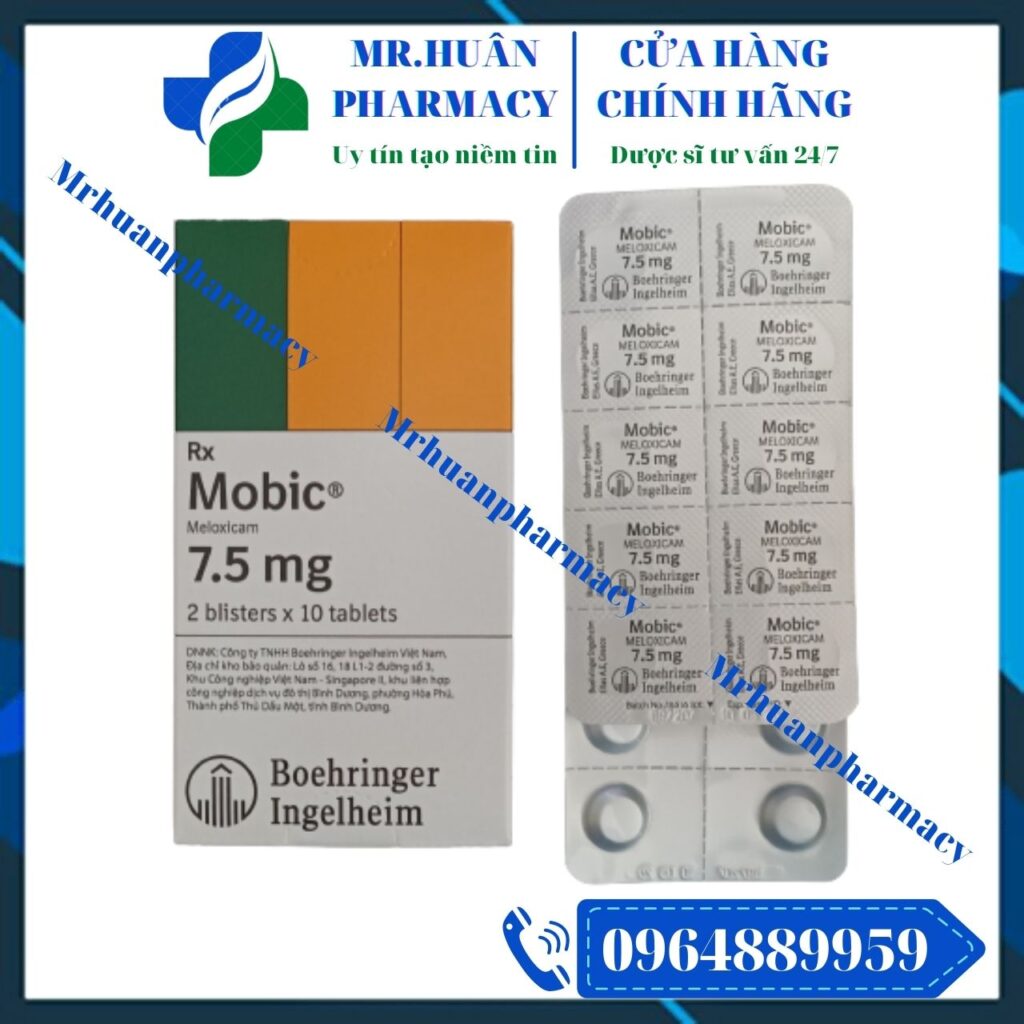 Mobic 7.5Mg (Hộp 2 vỉ x 10 viên) – Thuốc giảm đau & chống viêm – MrHuân ...