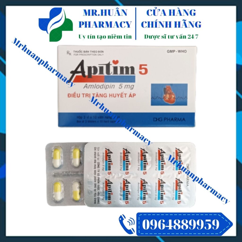 Apitim 5Mg (Hộp 3 vỉ x 10 viên) – Thuốc điều trị tăng huyết áp – MrHuân ...