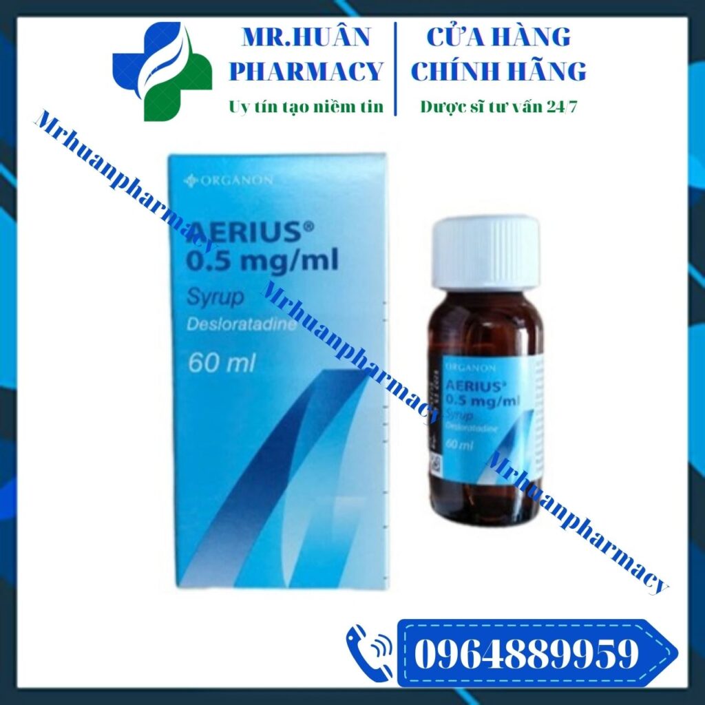 Aerius Syrup Chai 60Ml – Thuốc chống dị ứng dùng trong trường hợp mẩn ...
