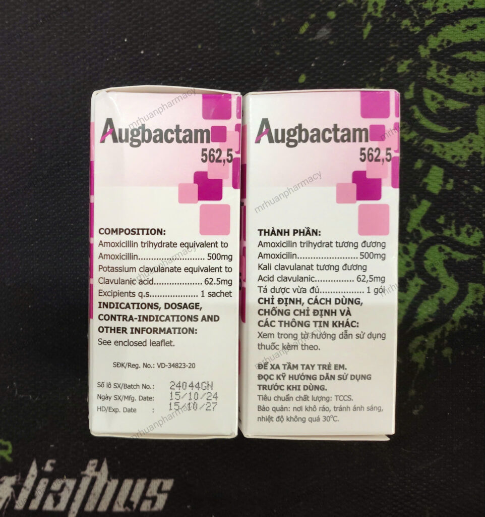 Augbactam 562.5mg (Hộp 12 gói) – Thuốc kháng sinh Beta lactam – MrHuân ...