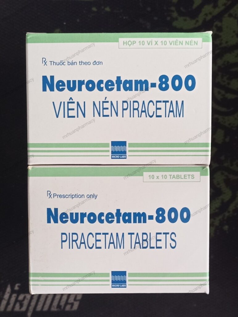 Neurocetam 800 (Hộp 10 vỉ x 10 viên) – Thuốc điều trị đau nửa đầu ...