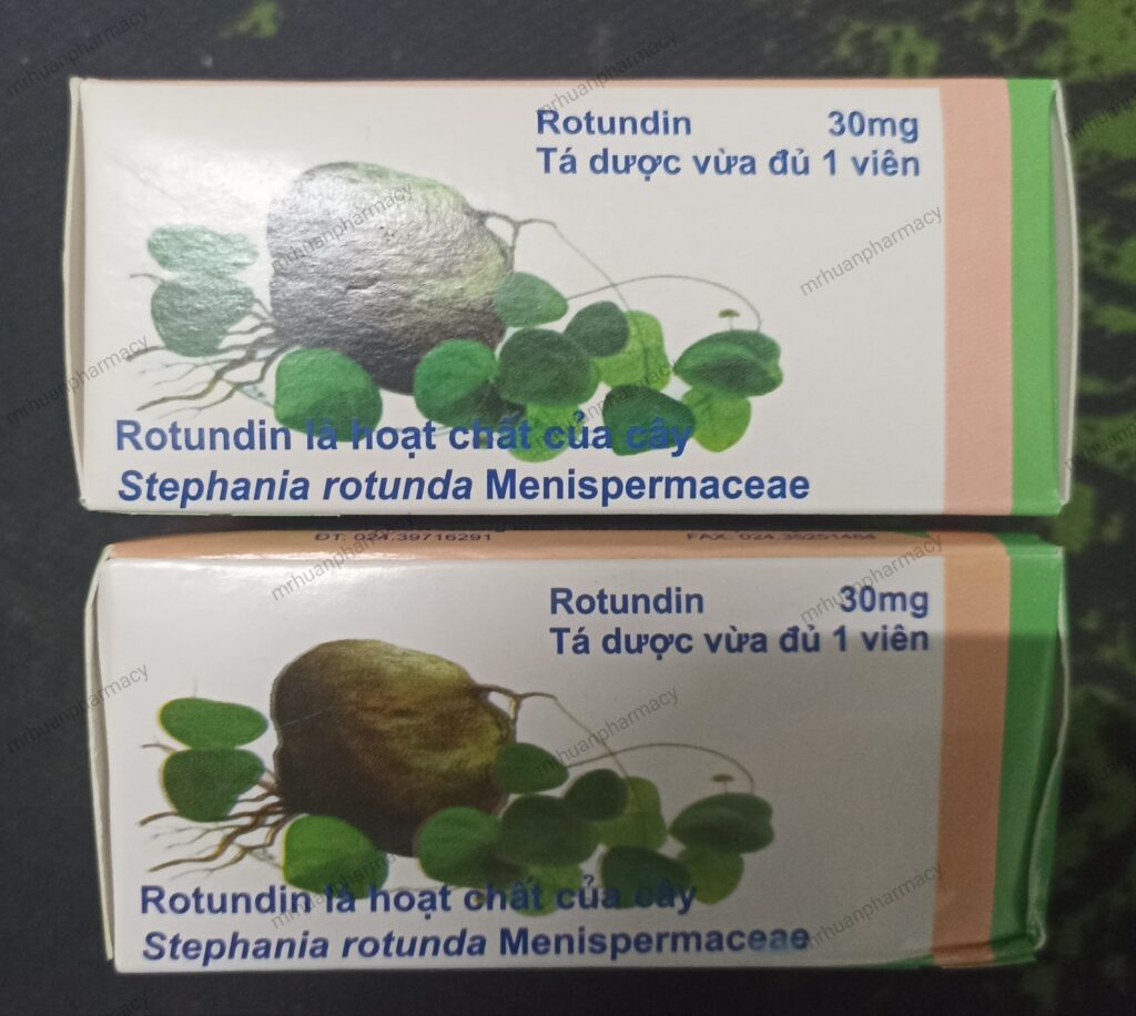 Rotunda (Hộp 10 vỉ x 10 viên) – Thuốc an thần, gây ngủ, giảm đau ...