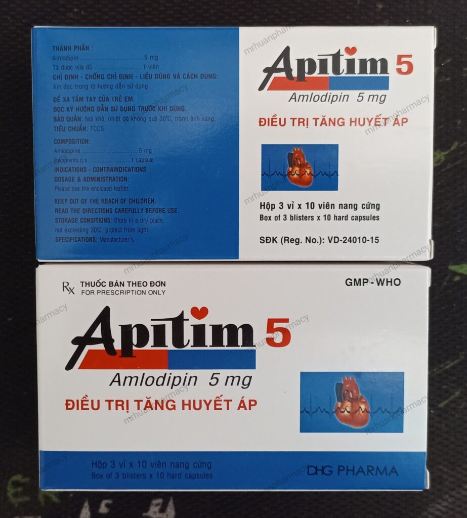 Apitim 5Mg (Hộp 3 vỉ x 10 viên) – Thuốc điều trị tăng huyết áp – MrHuân ...