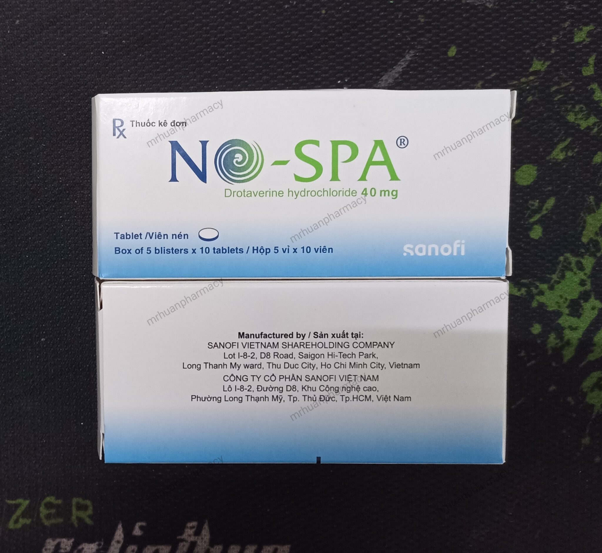 No-Spa (Hộp 5 vỉ x 10 viên) – Thuốc giảm đau, giảm co thắt – MrHuân ...