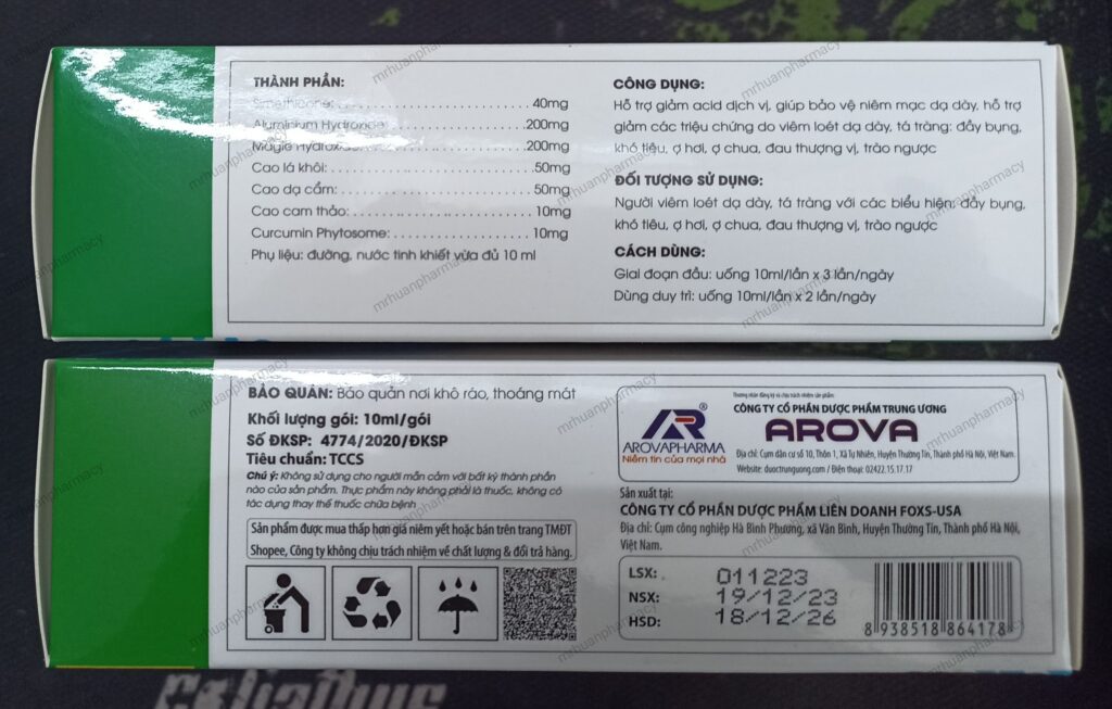 Avaxium Esome (Hộp 20 gói) – Hỗ trợ giảm axit dịch vị, giúp bảo vệ niêm ...