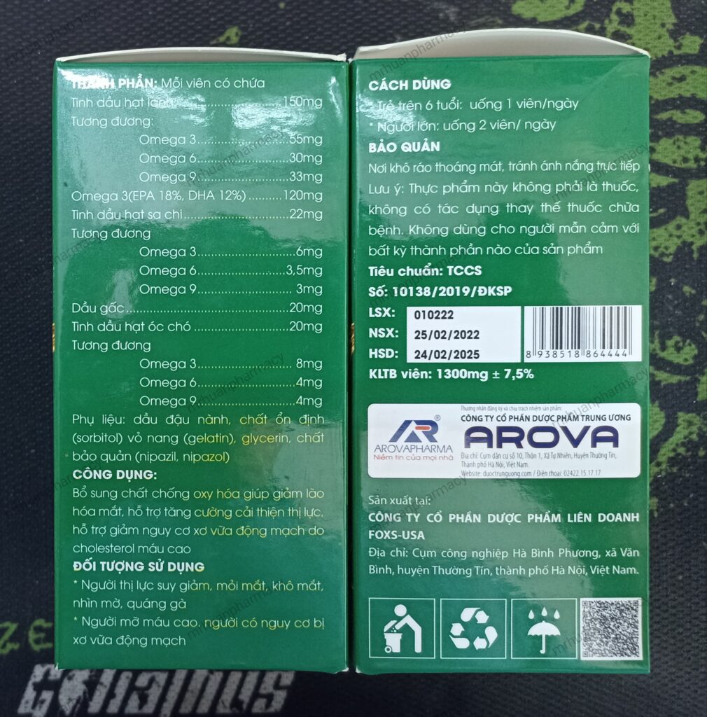 Alaska Sachi Super Omega 369 (Hộp 60 viên) – Omega 3 cho người ăn chay ...