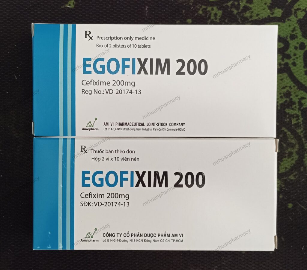 Egofixim 200mg (Hộp 2 vỉ x 10 viên) – Thuốc kháng sinh Cephalosporin ...