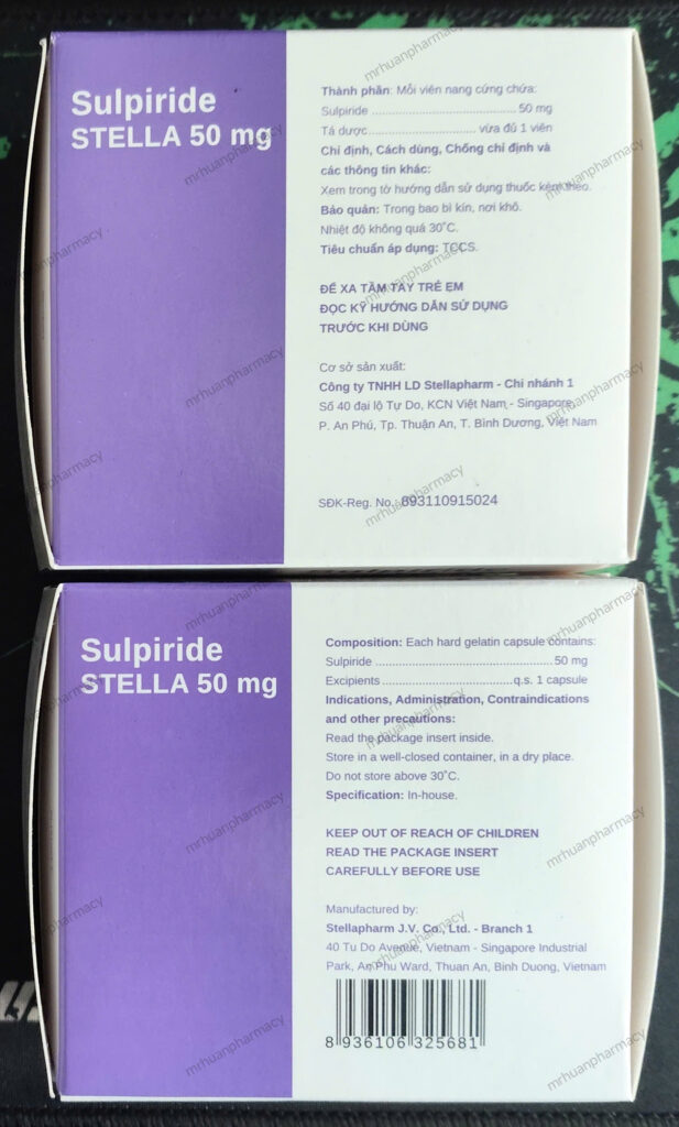 Sulpiride Stella 50mg (Hộp 10 vỉ x 10 viên) – Thuốc điều trị rối loạn ...