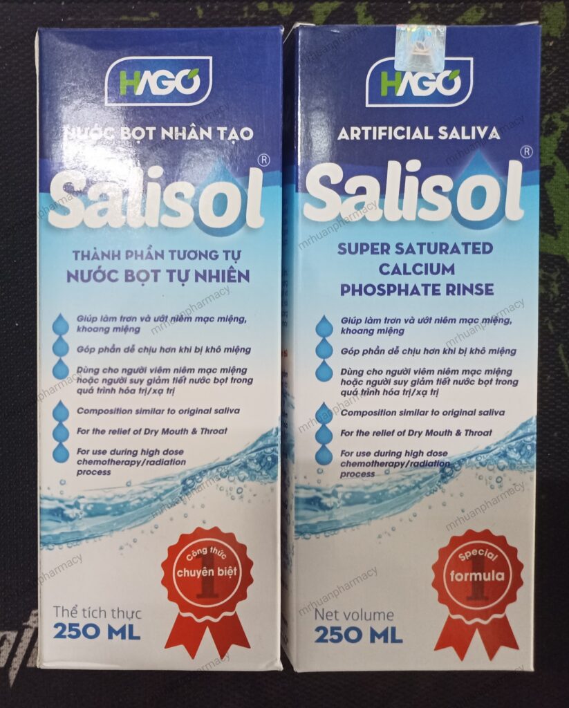 Dung dịch Nước Bọt Nhân Tạo Salisol 250ml – Dùng cho người bị khô miệng ...