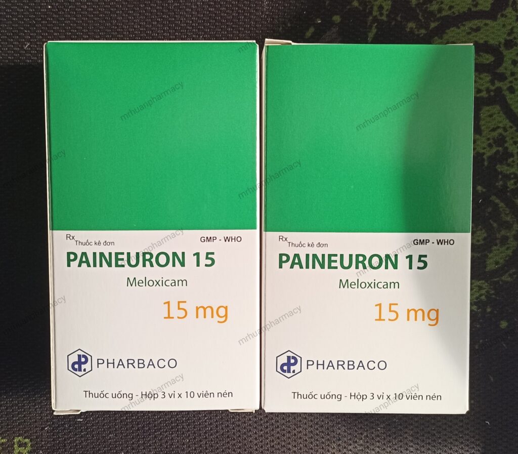 Paineuron 15 (Hộp 3 vỉ x 10 viên) – Thuốc hạ sốt, giảm đau, chống viêm ...