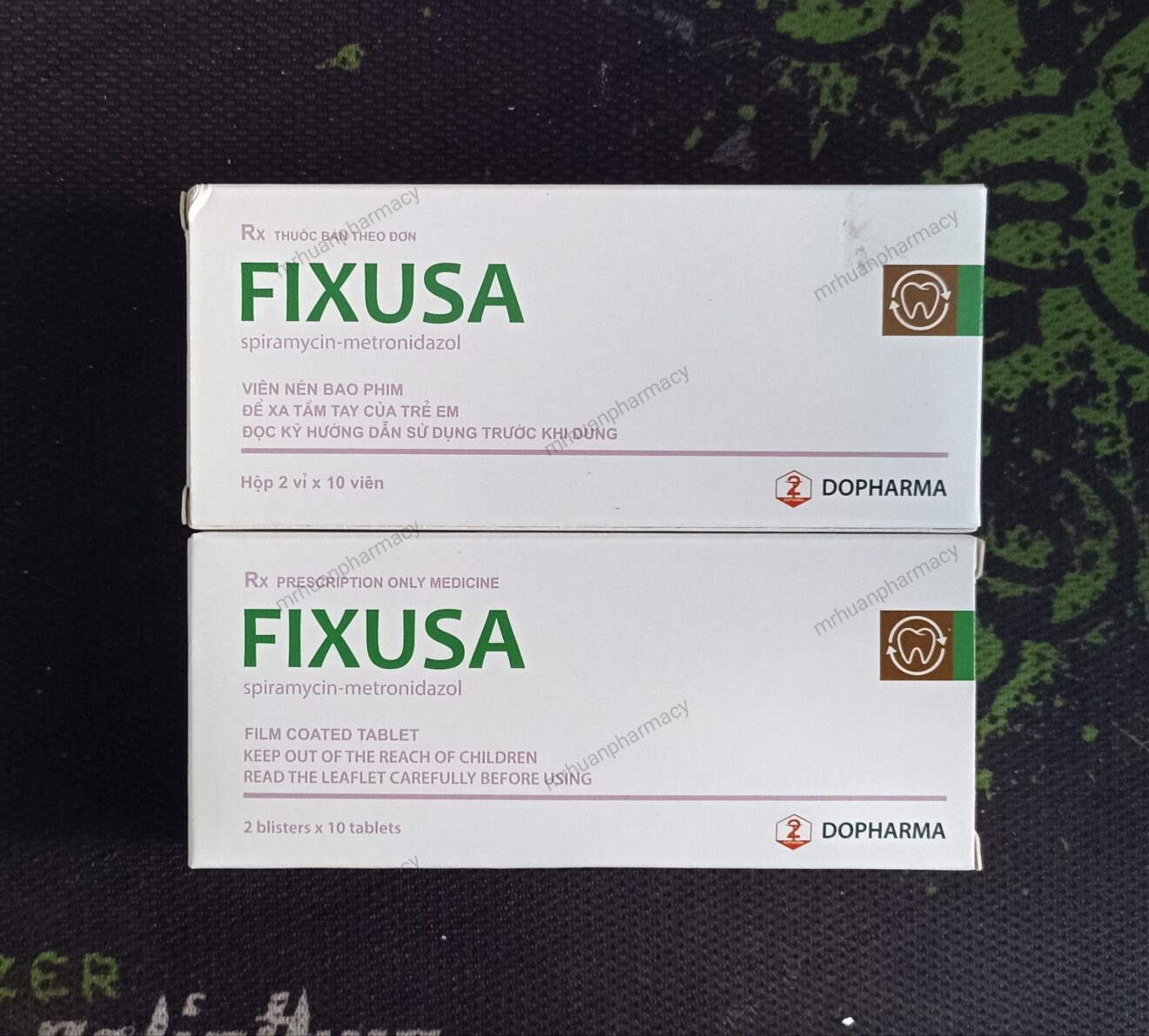 Fixusa (Hộp 2 vỉ x 10 viên) – Thuốc kháng sinh điều trị nhiễm khuẩn răng miệng – MrHuân Pharmacy