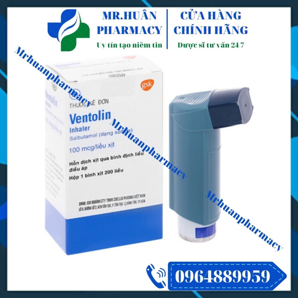 Ventolin Inhaler 100mcg/liều – Thuốc điều trị hen phế quản – MrHuân ...