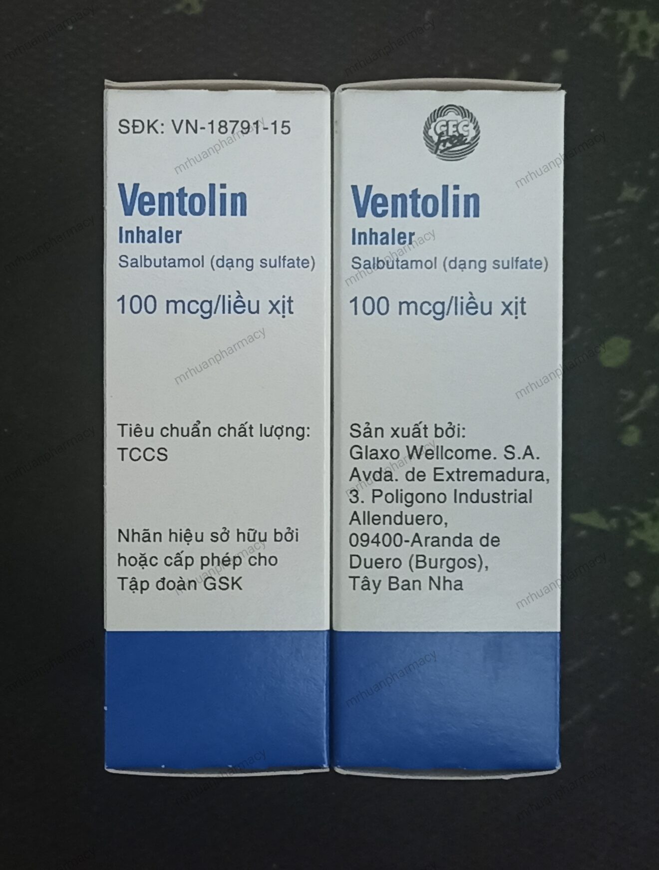Ventolin Inhaler 100mcg/liều – Thuốc điều trị hen phế quản – MrHuân ...