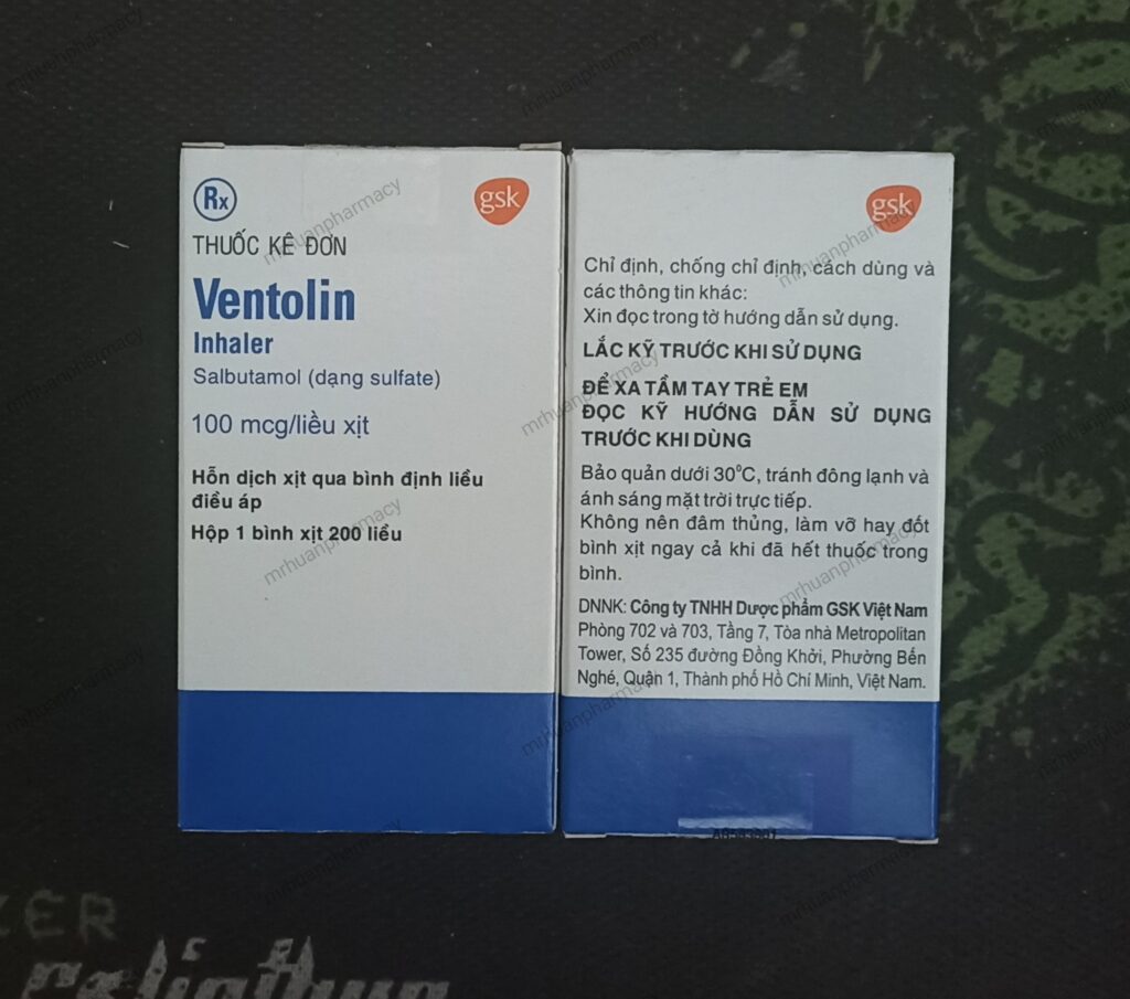 Ventolin Inhaler 100mcg/liều – Thuốc điều trị hen phế quản – MrHuân ...