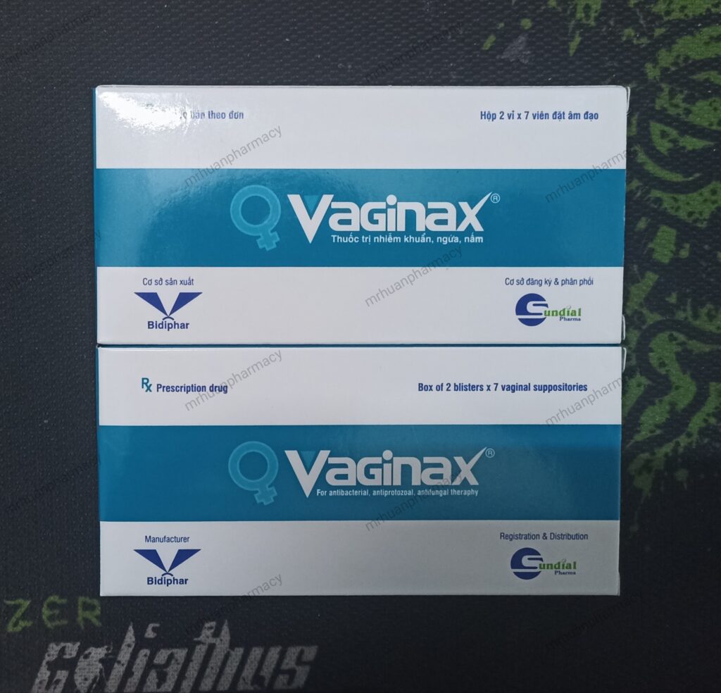 Viên đặt phụ khoa Vaginax (Hộp 2 vỉ x 7 viên) – Thuốc điều trị viêm ...