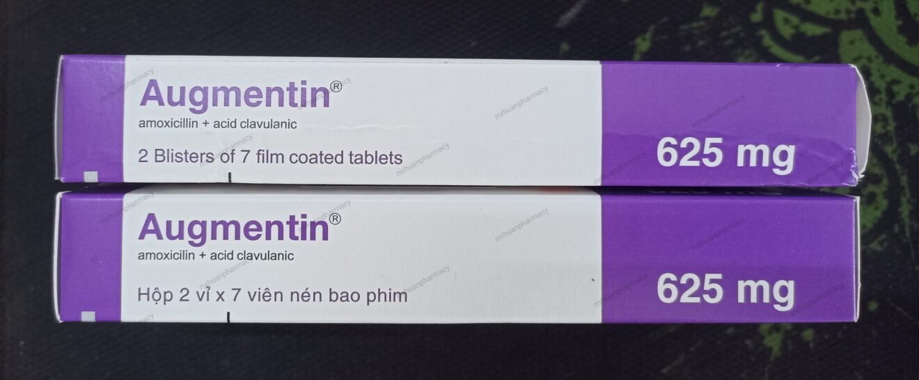 Augmentin 625mg (Hộp 2 vỉ x 7 viên) – Thuốc kháng sinh Beta lactam điều ...