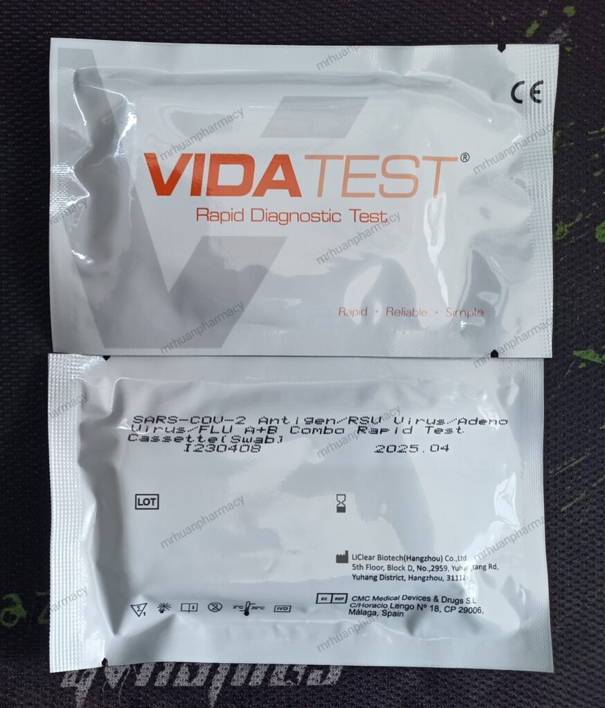 01 Bộ Kit Test Tổng Hợp Cúm A/B, nCoV, RSV, Adenovirus VIDATEST – Thiết ...