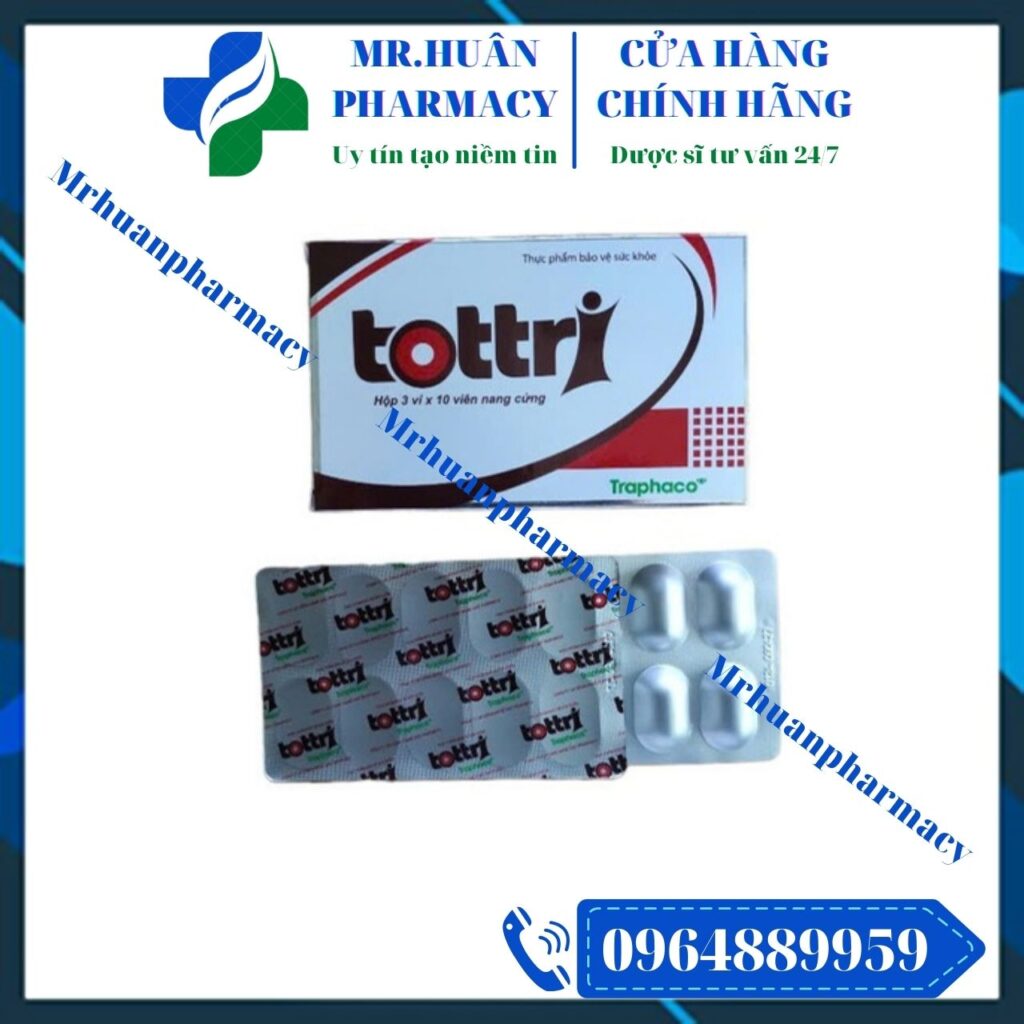 Viên uống Tottri Traphaco (Hộp 30 viên) – Dùng cho trĩ nội, trĩ ngoại ...